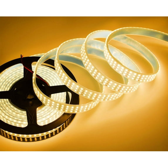JINYUN-LED Strip Lights, 16.4ft Dimmable DC 12V SMD 2835 Triple Rows ...