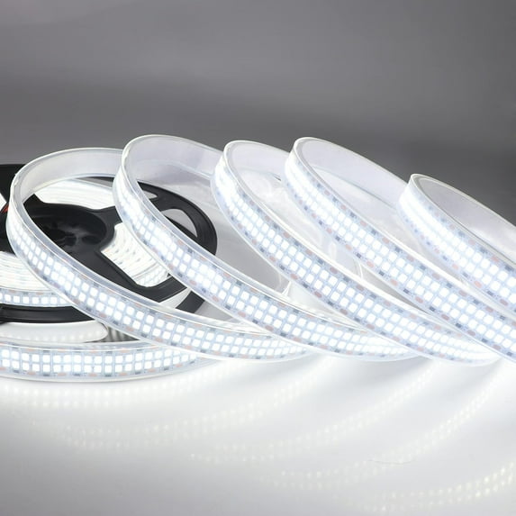 JINYUN-LED Strip Lights Cold White 6500K 16.4ft Double Row 2835 SMD ...