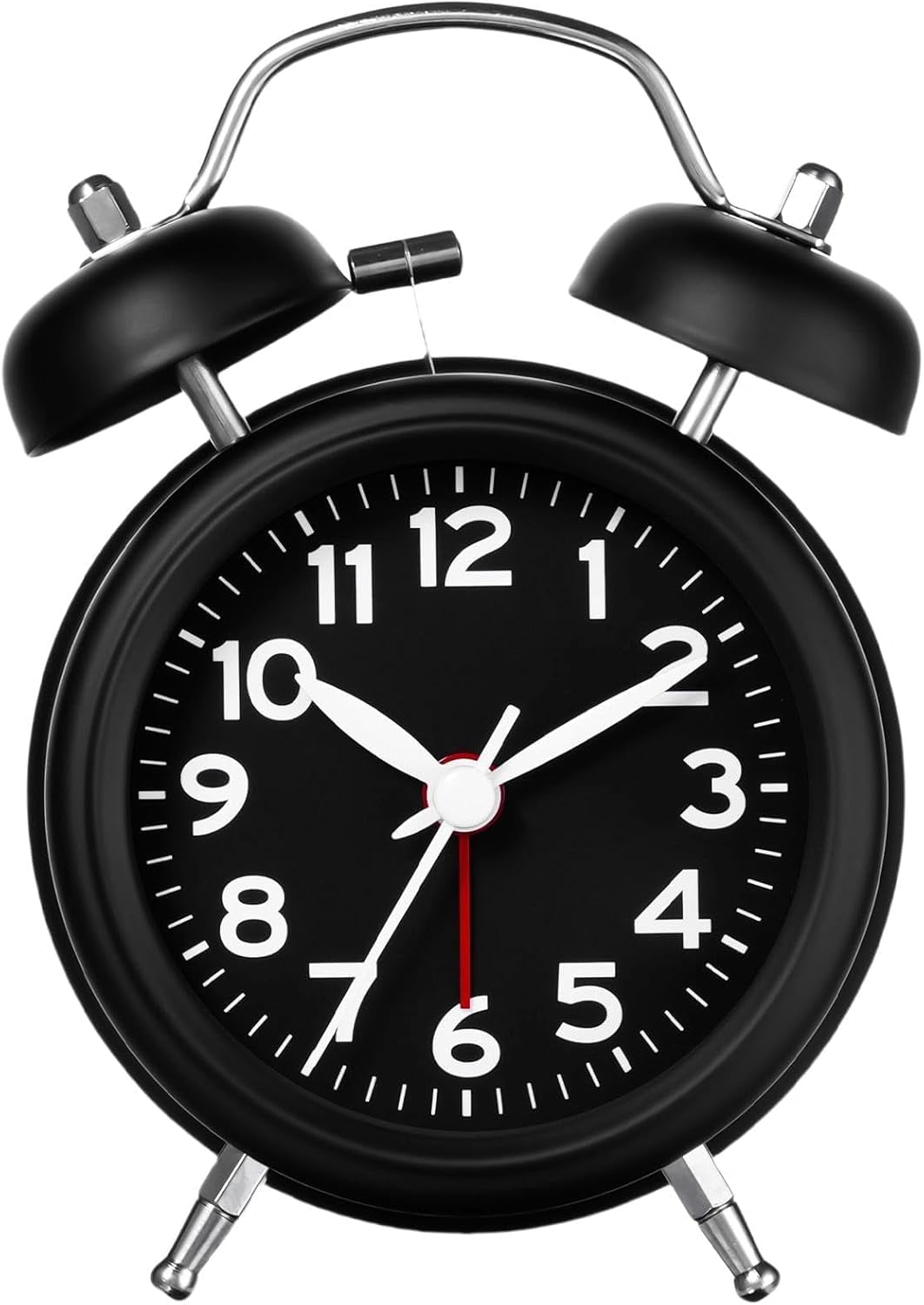 JINYUN-Loud Alarm Clock for Heavy Deep Sleepers,3 Inches Analog Metal ...