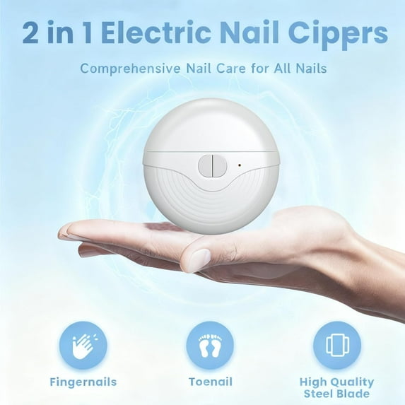JINYUN-Nail Electric Automatic Clippers Trimmer for Adults Seniors Led ...