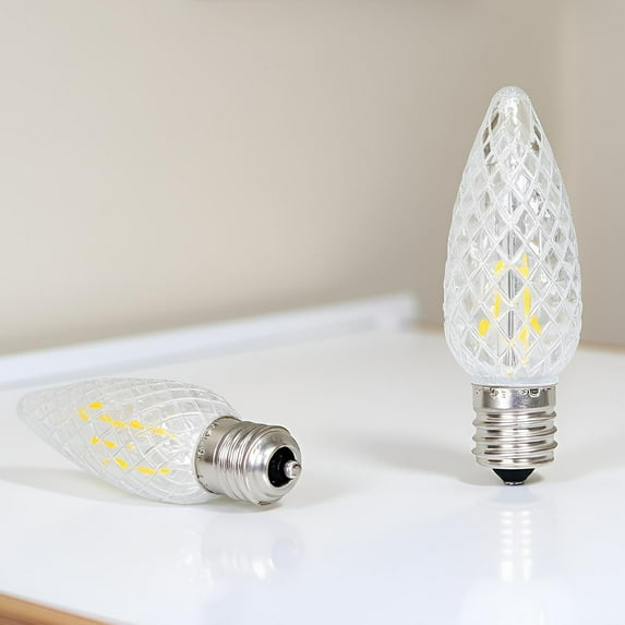 JINYUN-Pack of 25 Faceted Warm White C9 Replacement Bulbs, Shatterproof ...