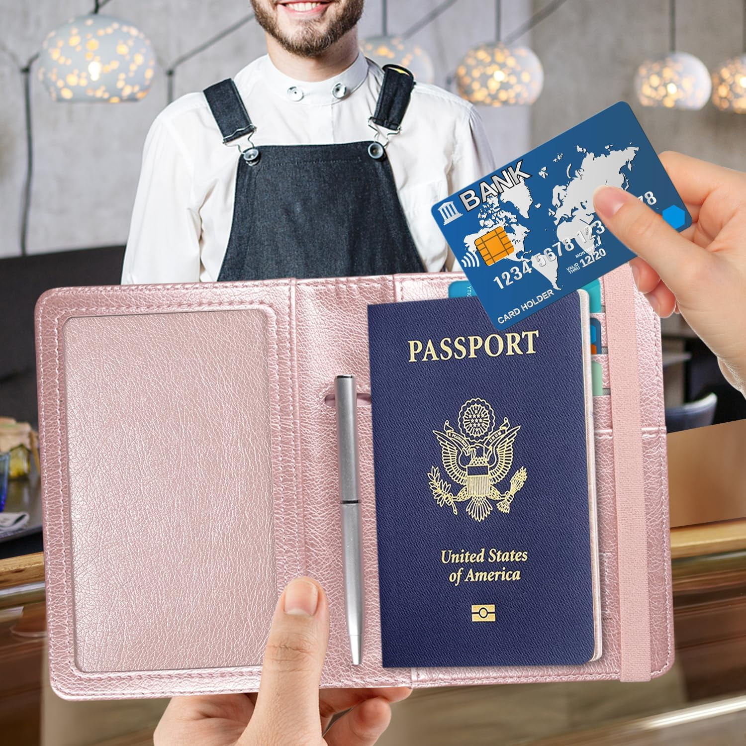 JINYUN-Passport and Vaccine Card Holder Combo, Cover Case with CDC ...