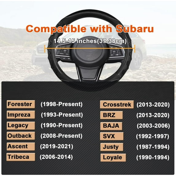 JINYUN-Steering Wheel Cover for Subaru Forester, Car Steering Wheel ...