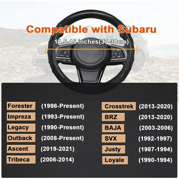 JINYUN-Steering Wheel Cover for Subaru Forester, Car Steering Wheel ...