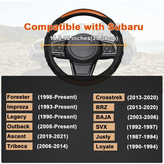 JINYUN-Steering Wheel Cover for Subaru Forester, Car Steering Wheel ...