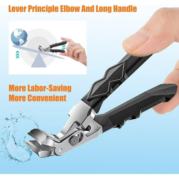 JINYUN-Toenail Clippers Sets for Seniors Thick Toenails Ultra Slanted ...