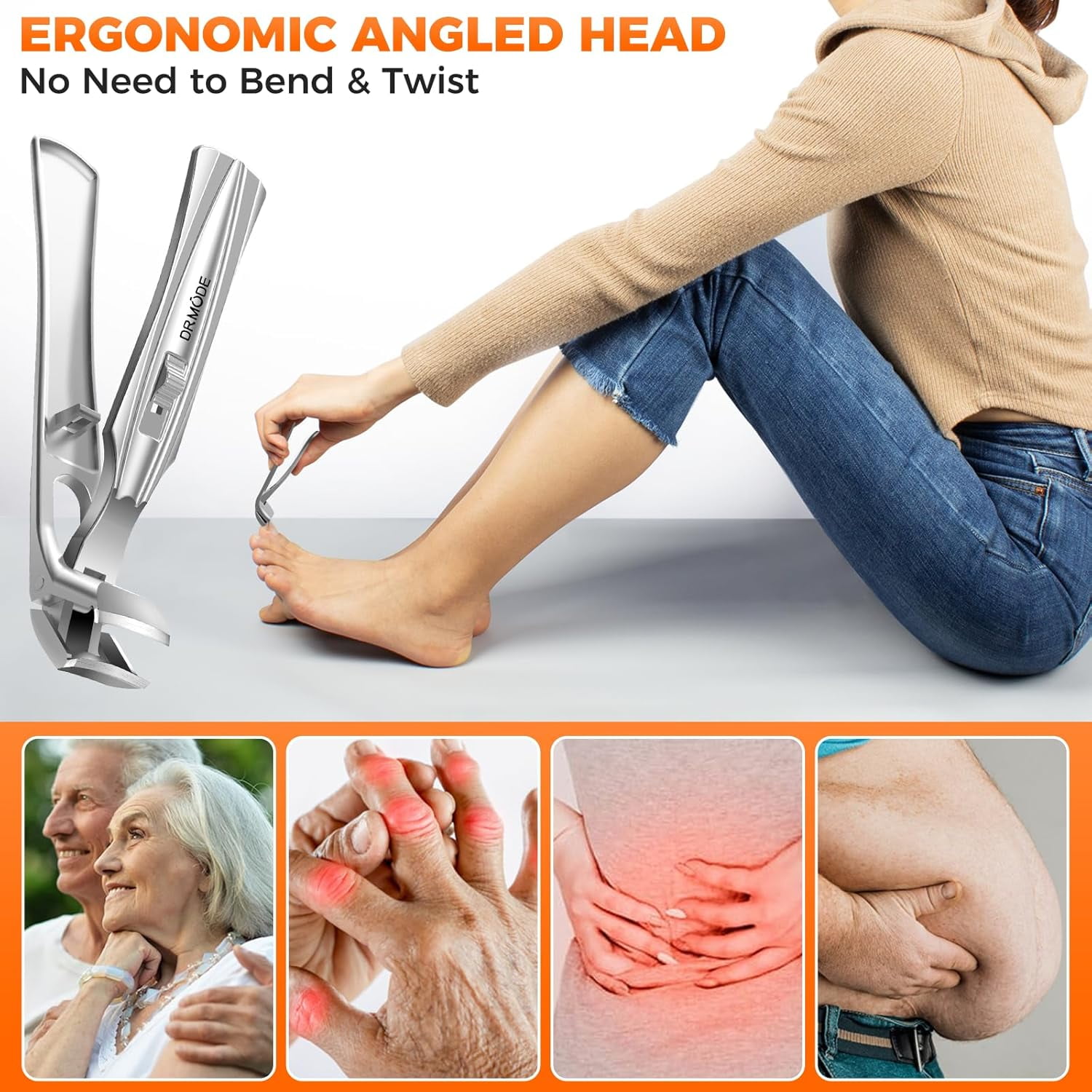 JINYUN-Toenail Clippers for Thick Nails for Seniors, Stocking Stuffers ...