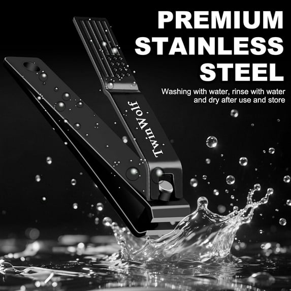 JINYUN-TwinWolf Nail Clippers Set, Ultra Sharp Sturdy Fingernail and ...