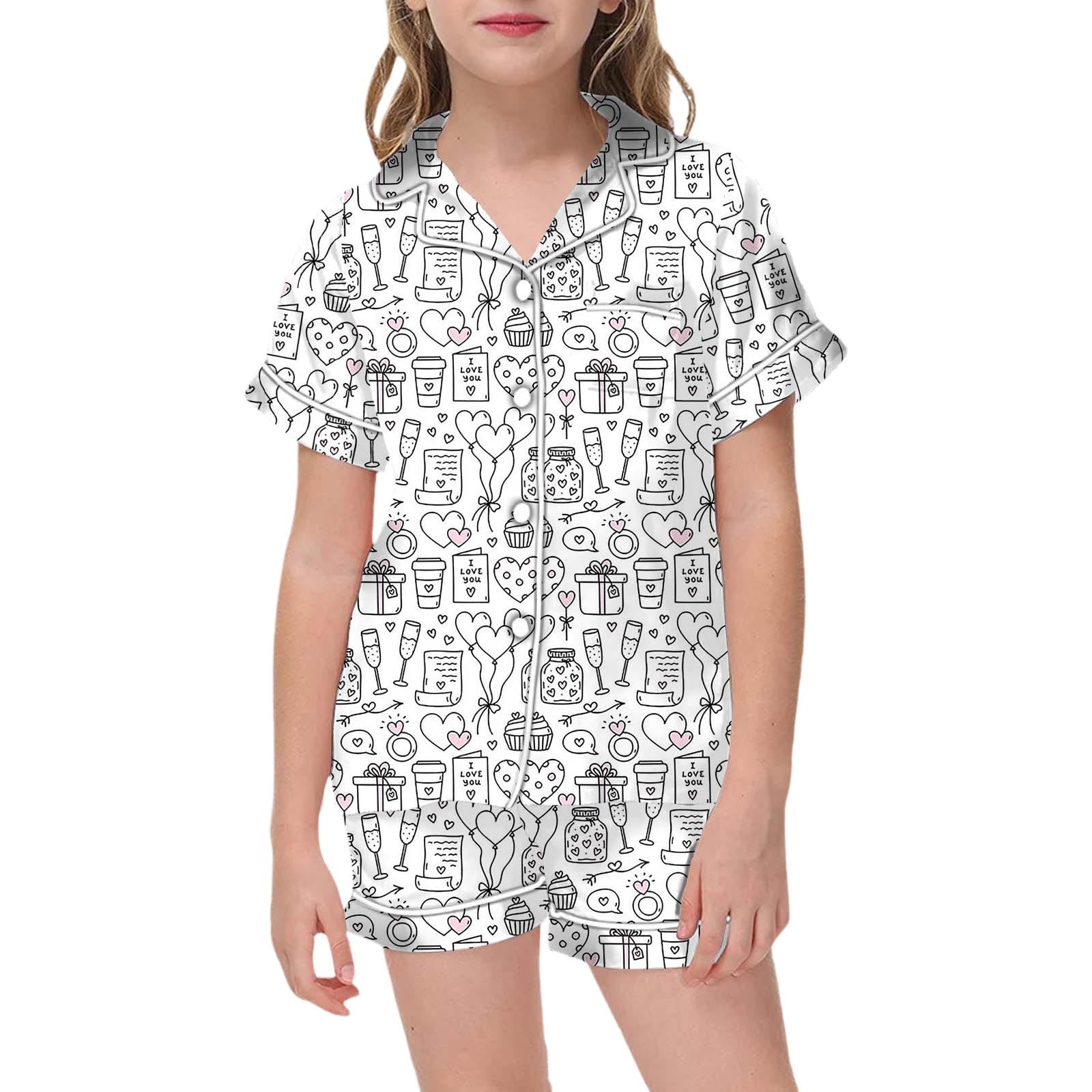 Jamsmile Toddler Girls Pajamas Sets Summer Shirts + Pants Casual ...