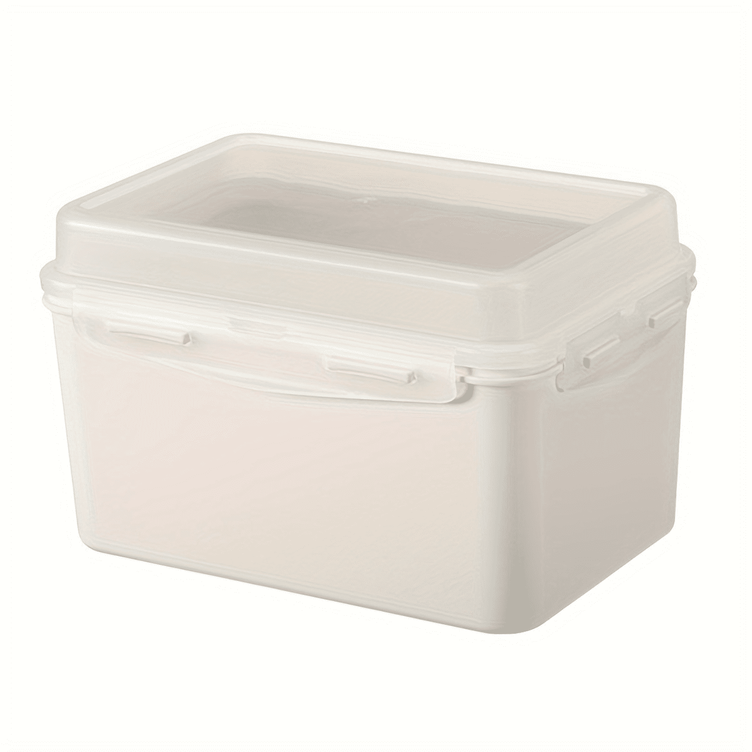 JINZHOUJIDEWL Rectangular Multi-Purpose White Plastic Bread Box with ...