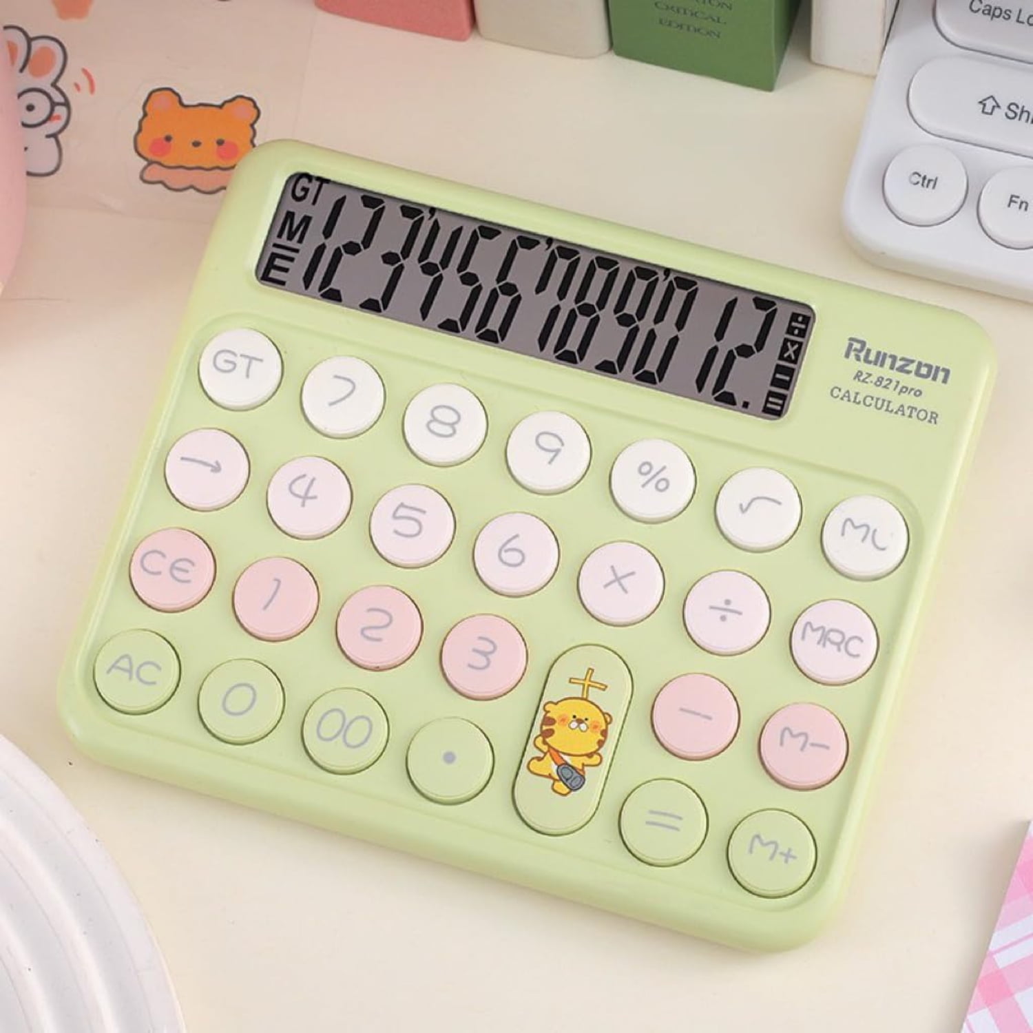 JINZHOUJZ Standard Desktop Calculators 12 Digits Large Display and ...