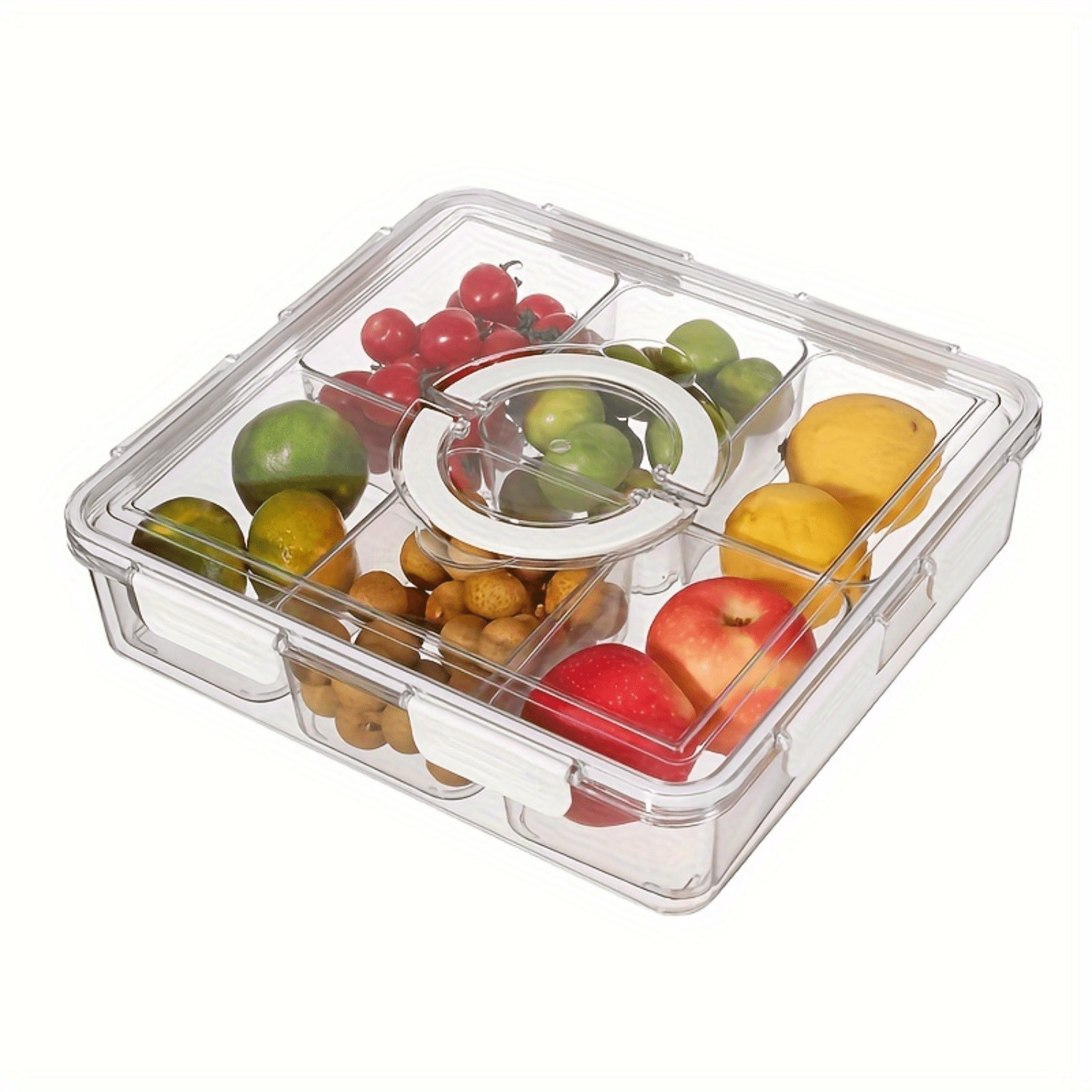 JINZHOULSXX Stackable Food Containers with 6 Compartments - Leak-Proof ...