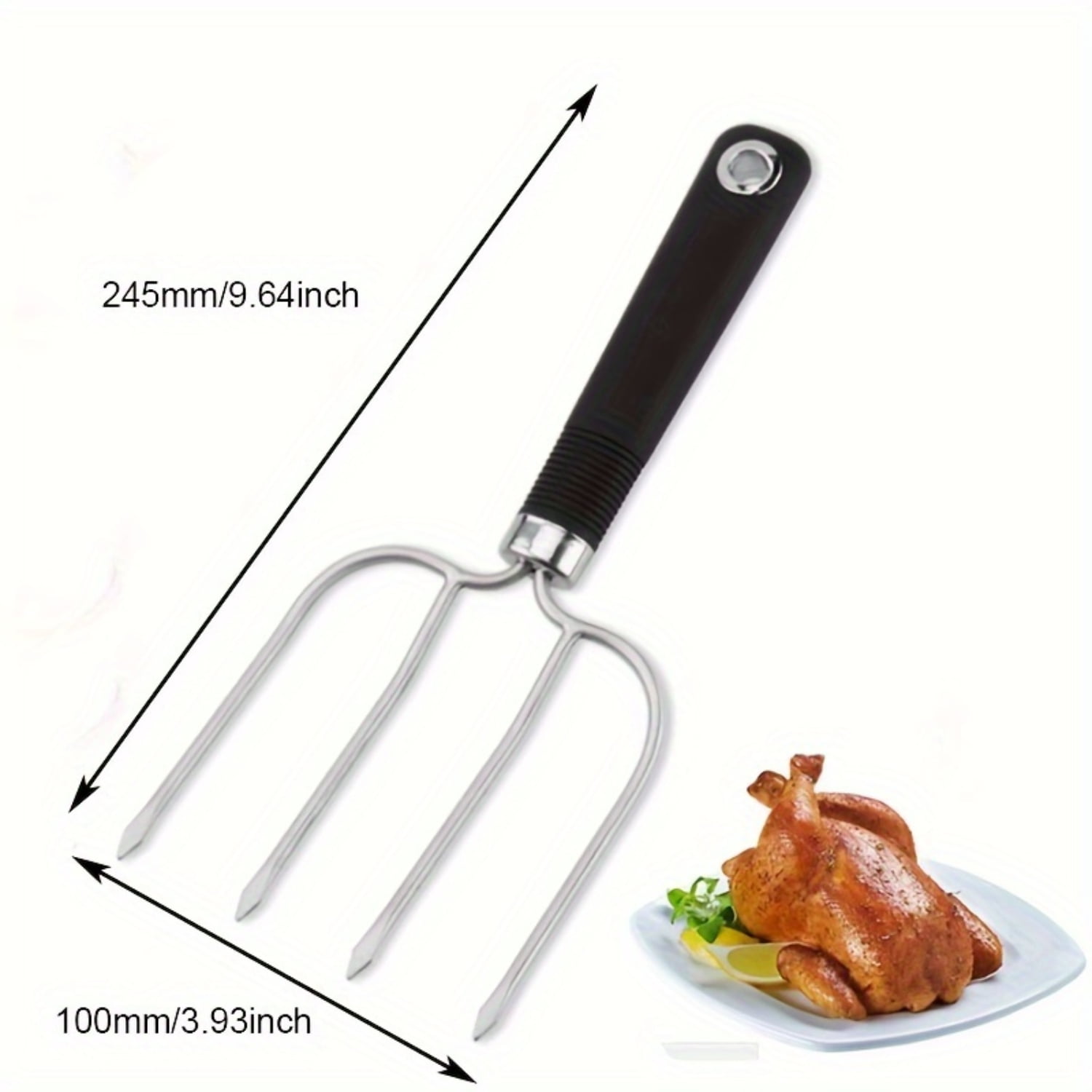 JINZHOUMX Stainless Steel Meat Forks BBQ Pulled Shredder Claws Durable ...