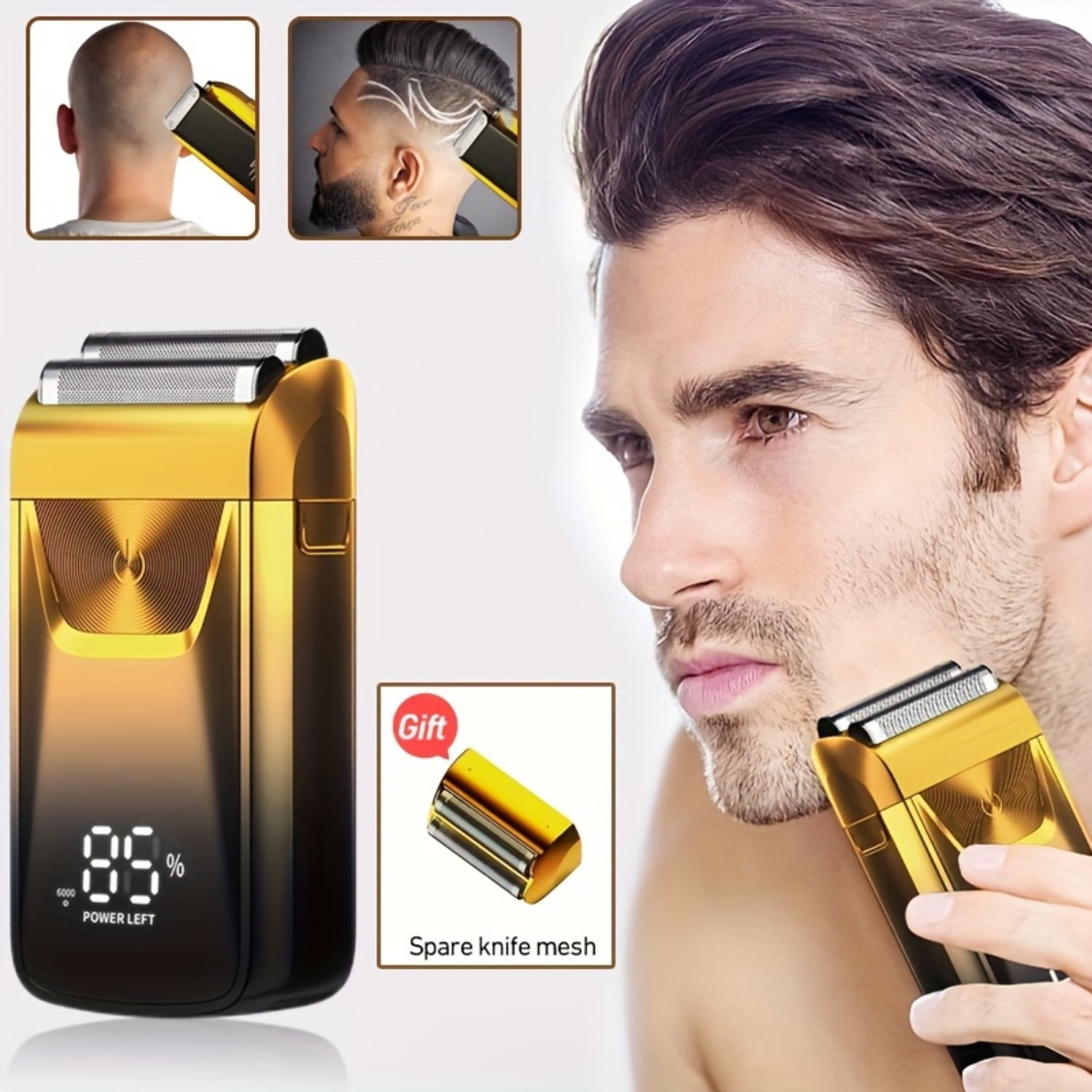 JINZHOUSHCH Adjustable Speed Rechargeable Dual Function Foil Shaver ...