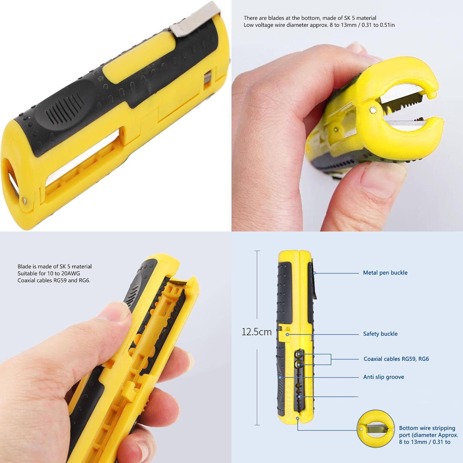 JINZHOUSHICHCAR Handy and Efficient Automatic Wire Stripper Pen Type ... JINZHOUSHICHCAR Handy and Efficient Automatic Wire Stripper Pen Type ...