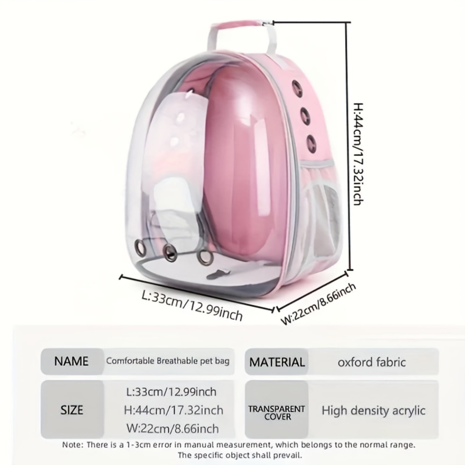JINZHSF Comfortable and Trendy Pet Space Capsule Backpack Carrier ...