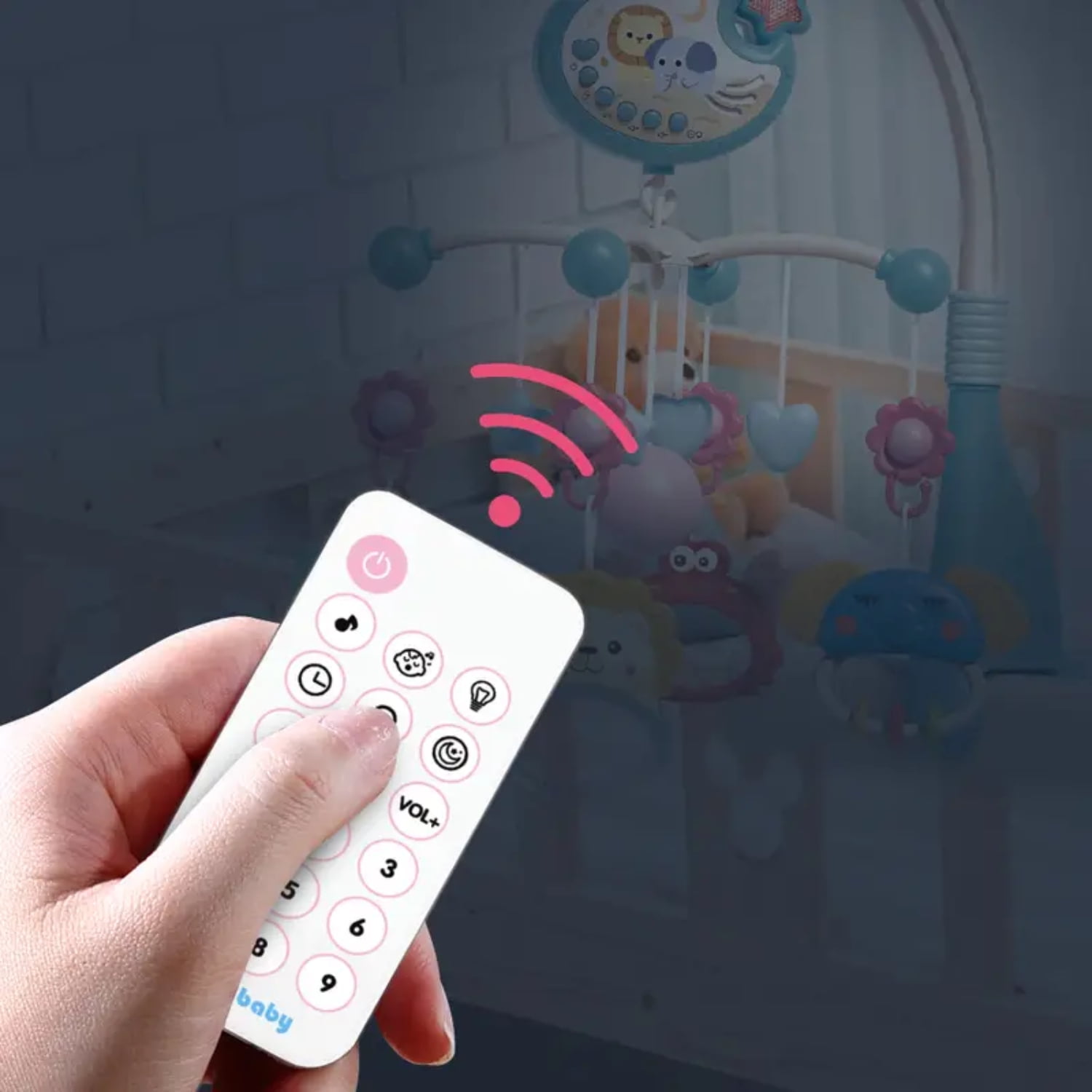 JINZHSF Newborn Comfort Bell Baby Music Rotating Bed Bell Multi ...