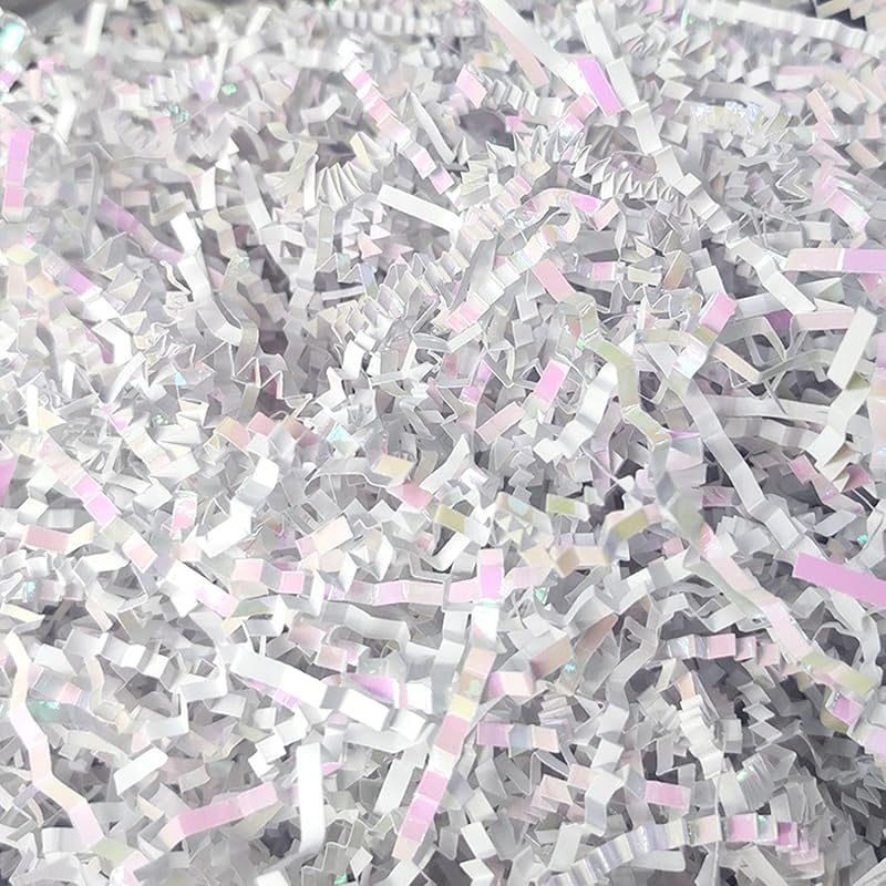 JINZOFLY Crinkle Cut Paper Shred Filler, Shredded Paper for Gift Box ...
