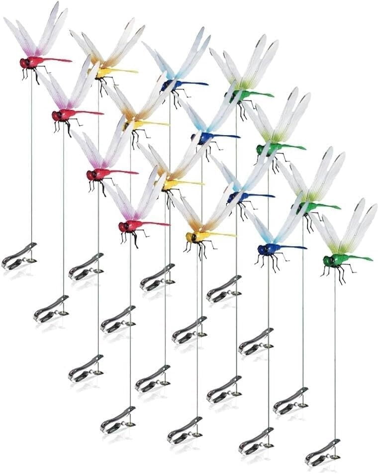 JINpf Clip on Dragon Fly, Outdoor Fake Dragonfly Rod Clip for Hat, 3D ...