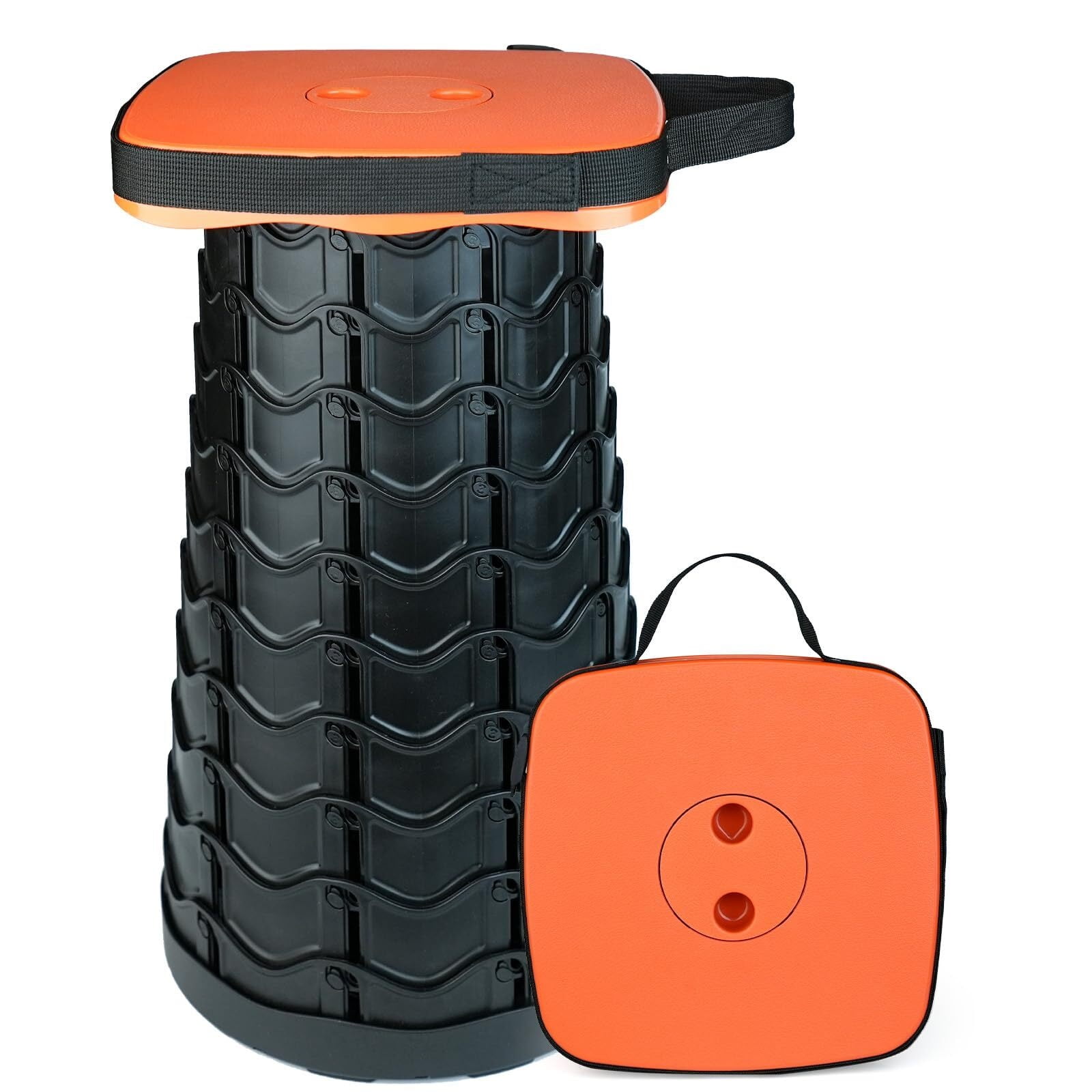 JINpf Collapsible Stool Heavy Duty 550lbs Load Capacity Portable ...