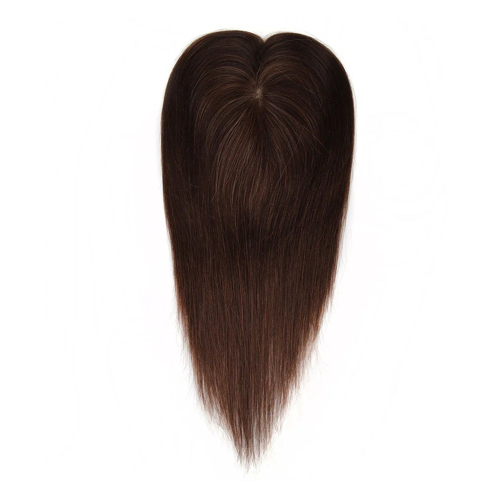 JINpf Human Hair Natural Hair Topper HairPieces for Women Silk Base ...
