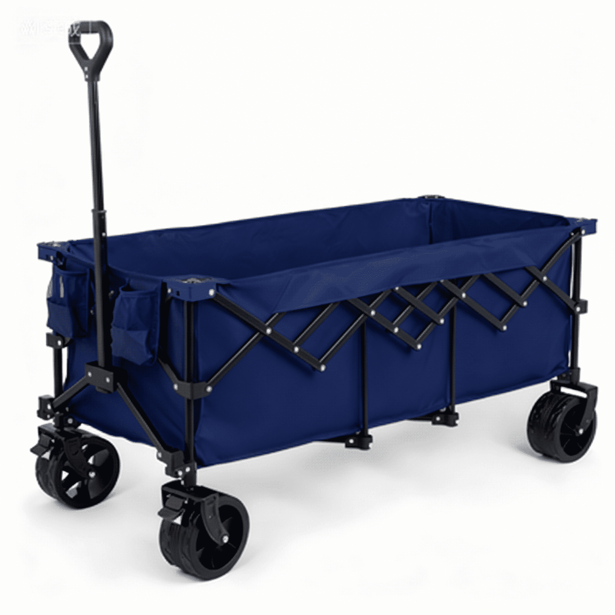JIOABL 300L Folding Wagon Cart with 440lb Capacity, Big 7" All-Terrain ...
