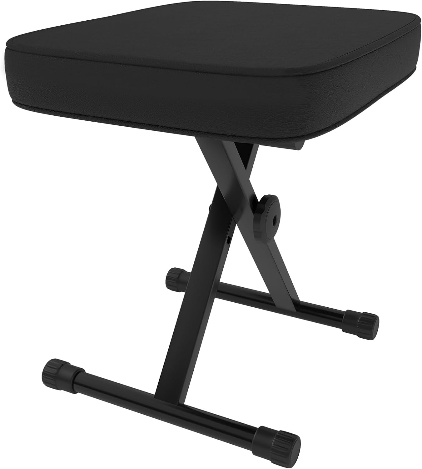 JIOABL Adjustable Piano Bench, X-Frame Music Stool with Padded Seat ...