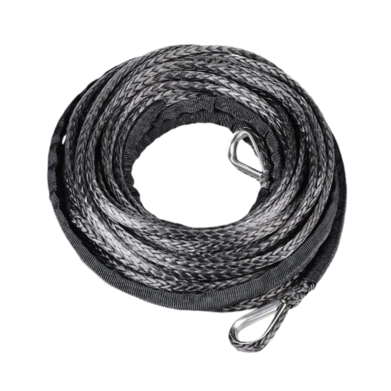 JISADER 15MX6mm Synthetic Winch Rope Sturdy Accessories for Tow Rope ...