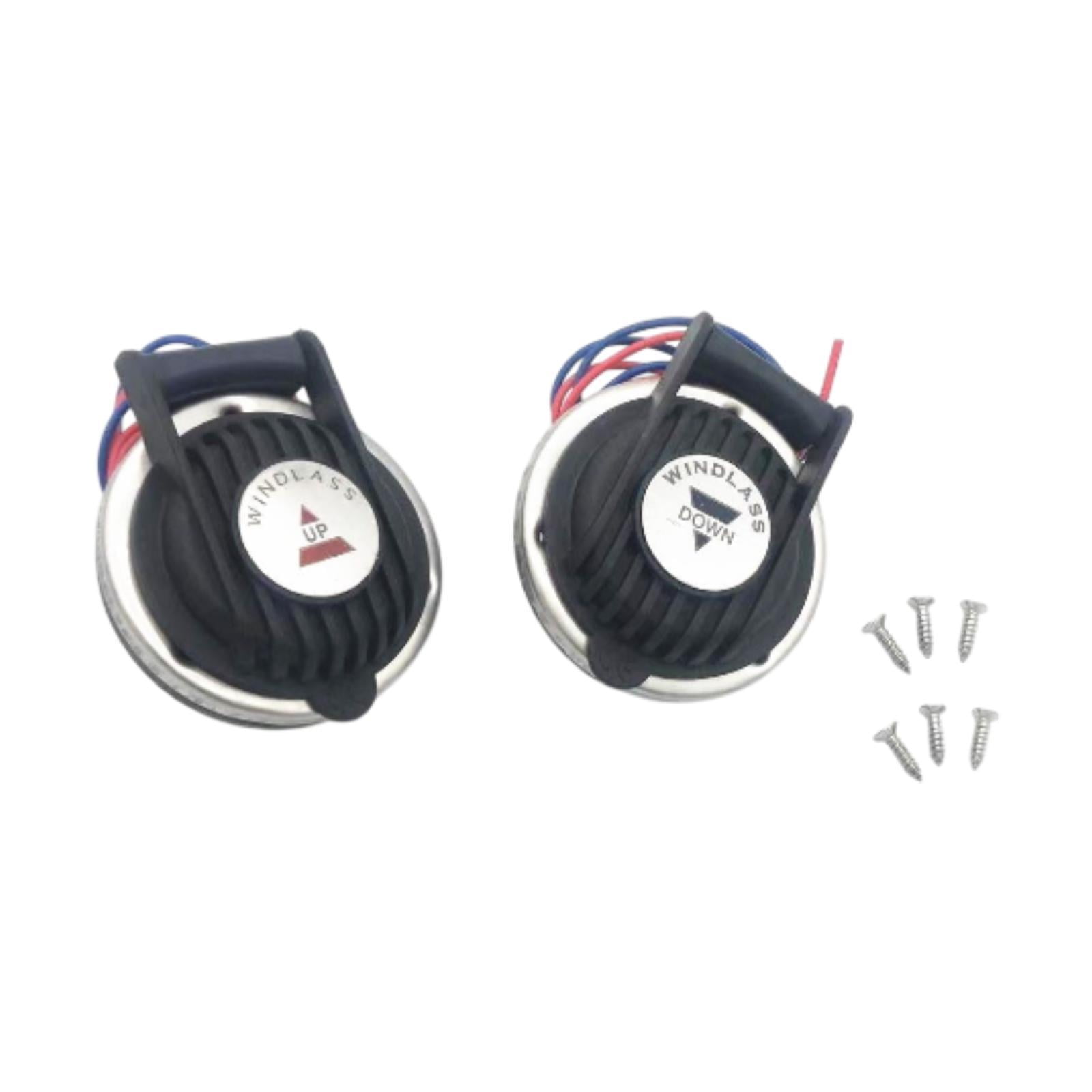 JISADER 2 Pieces Boat Marine Windlass Foot Switch Heavy Duty 12/24V ...