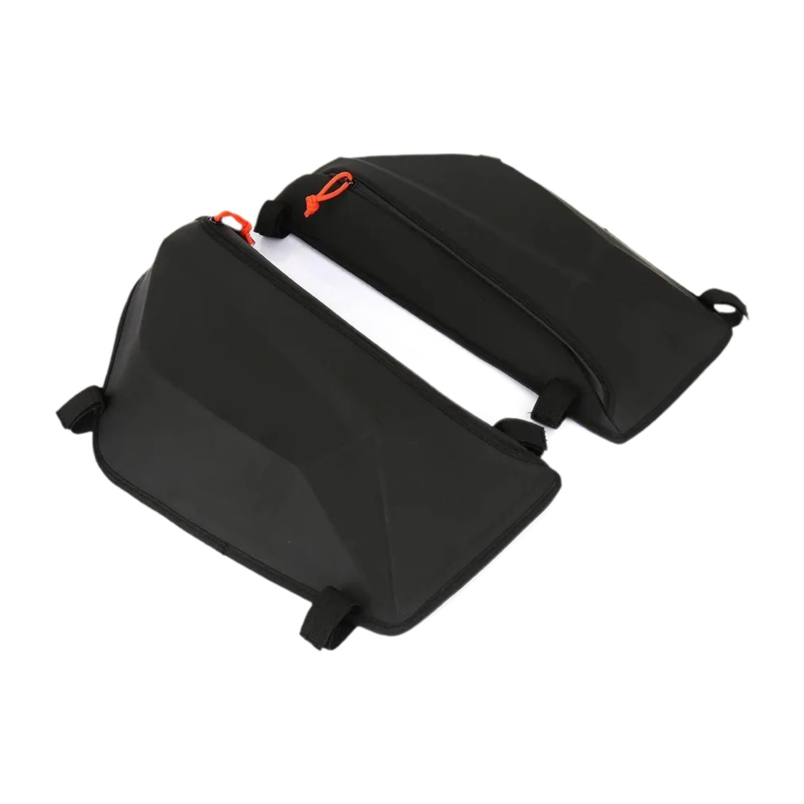 JISADER 2 Pieces Front Door Storage Bag UTV Semi-rigid Structure Side ...