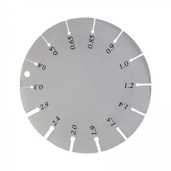 JISADER 4xWire Gauge Measuring Round Wire Cable Sheet Gage Measuring ...