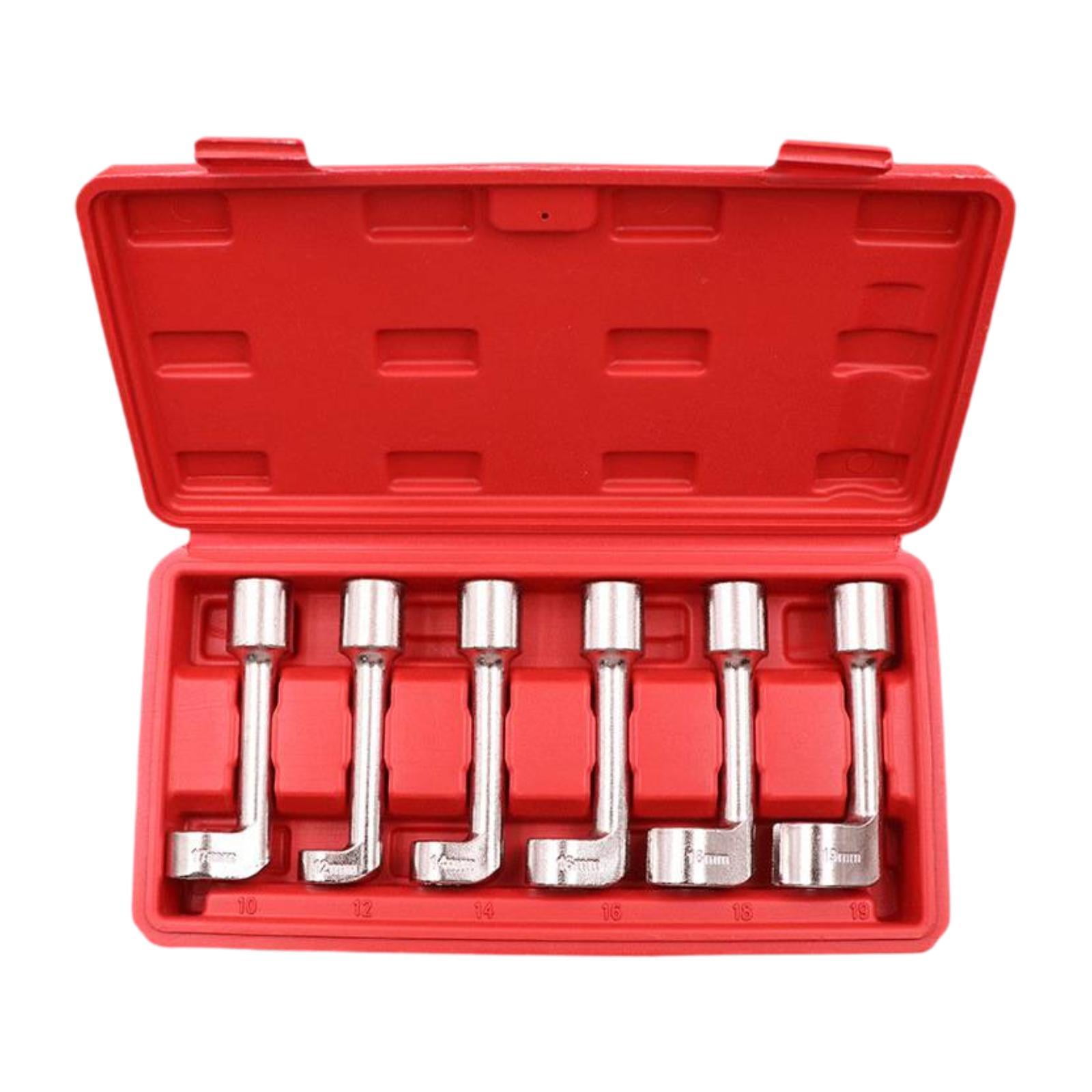 JISADER 6 Pieces Fuel Line Socket Set Portable 1/2" Drive Repair Tools ...