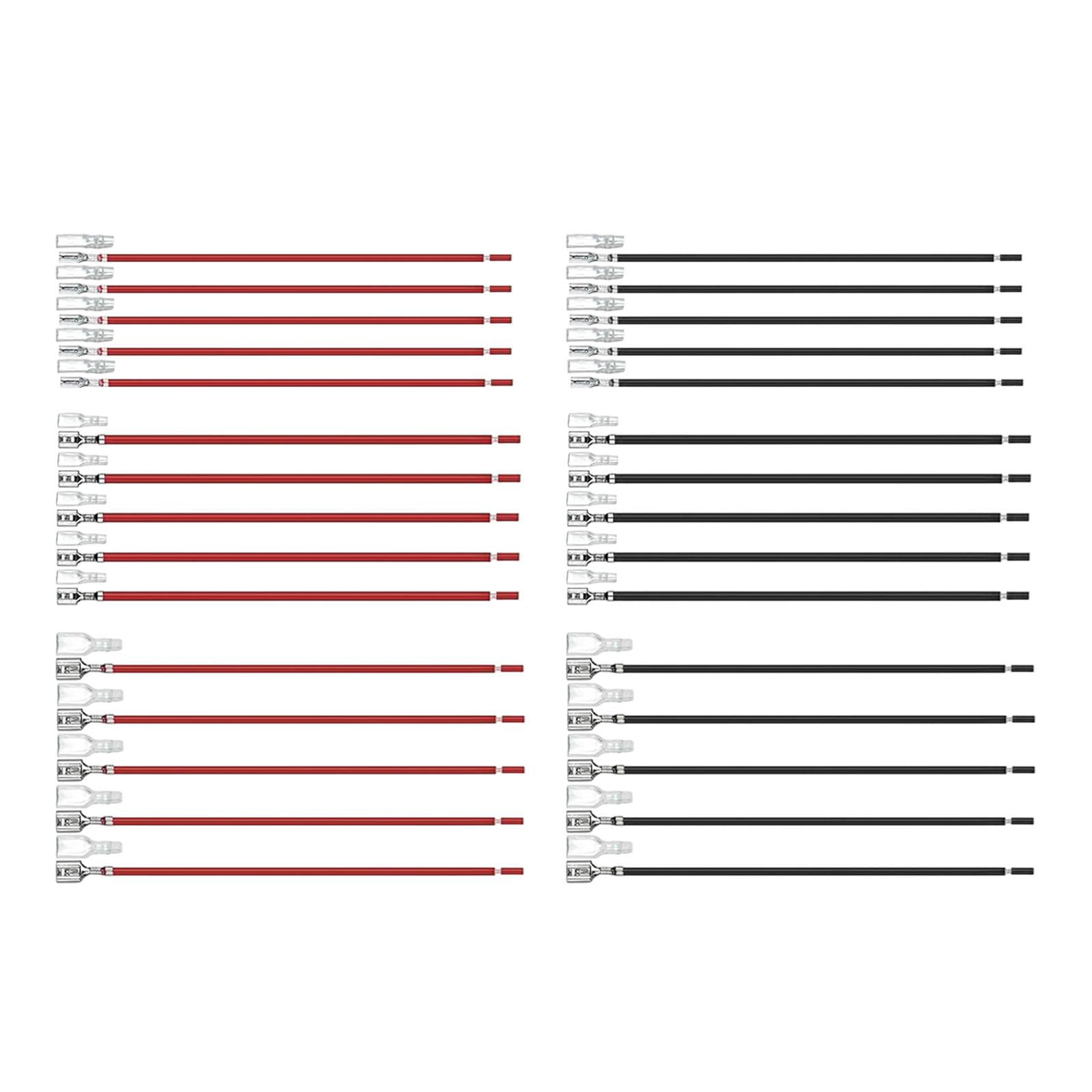 JISADER Female Speaker Wire Connector Red Black Flat Quick Splicing Kit ...