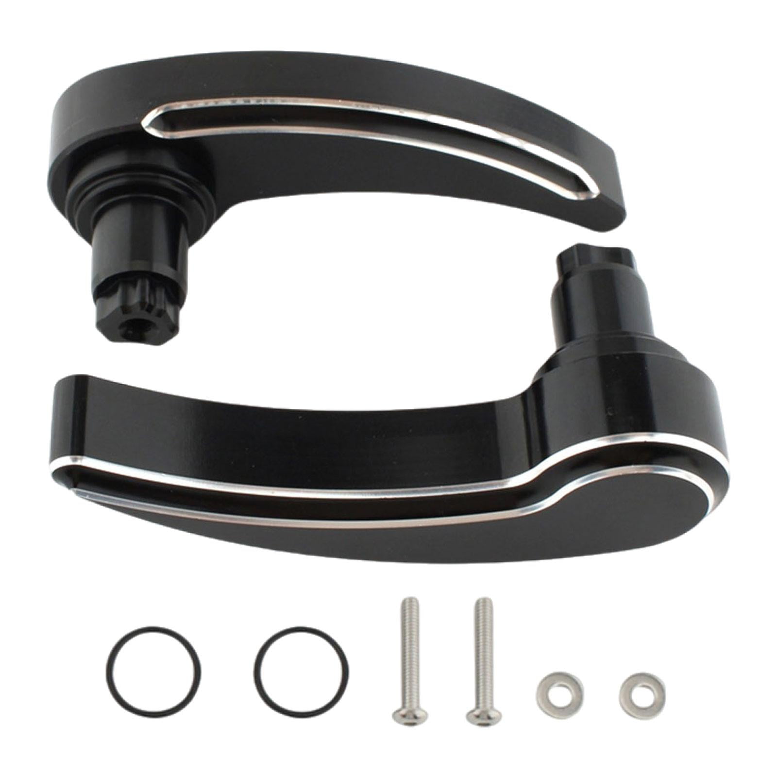 JISADER Motorcycle Saddlebag Latch Kit Saddle Bag Latch Lever for Black ...