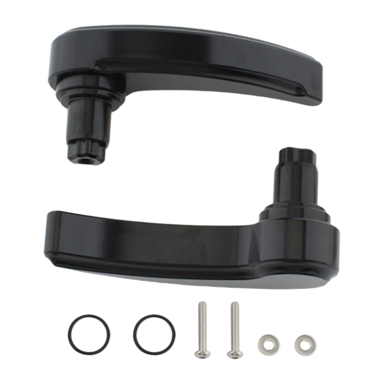 JISADER Motorcycle Saddlebag Latch Kit Saddle Bag Latch Lever for Black ...