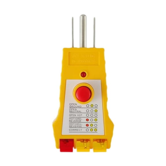 JISADER Outlet Tester Plug in with Gfci Socket Tester Portable ...