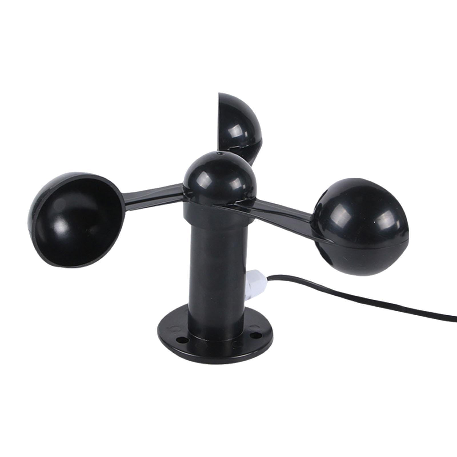 JISADER Wind Speed Sensor 3 Cups Wind Tester for Power Plants Weather ...