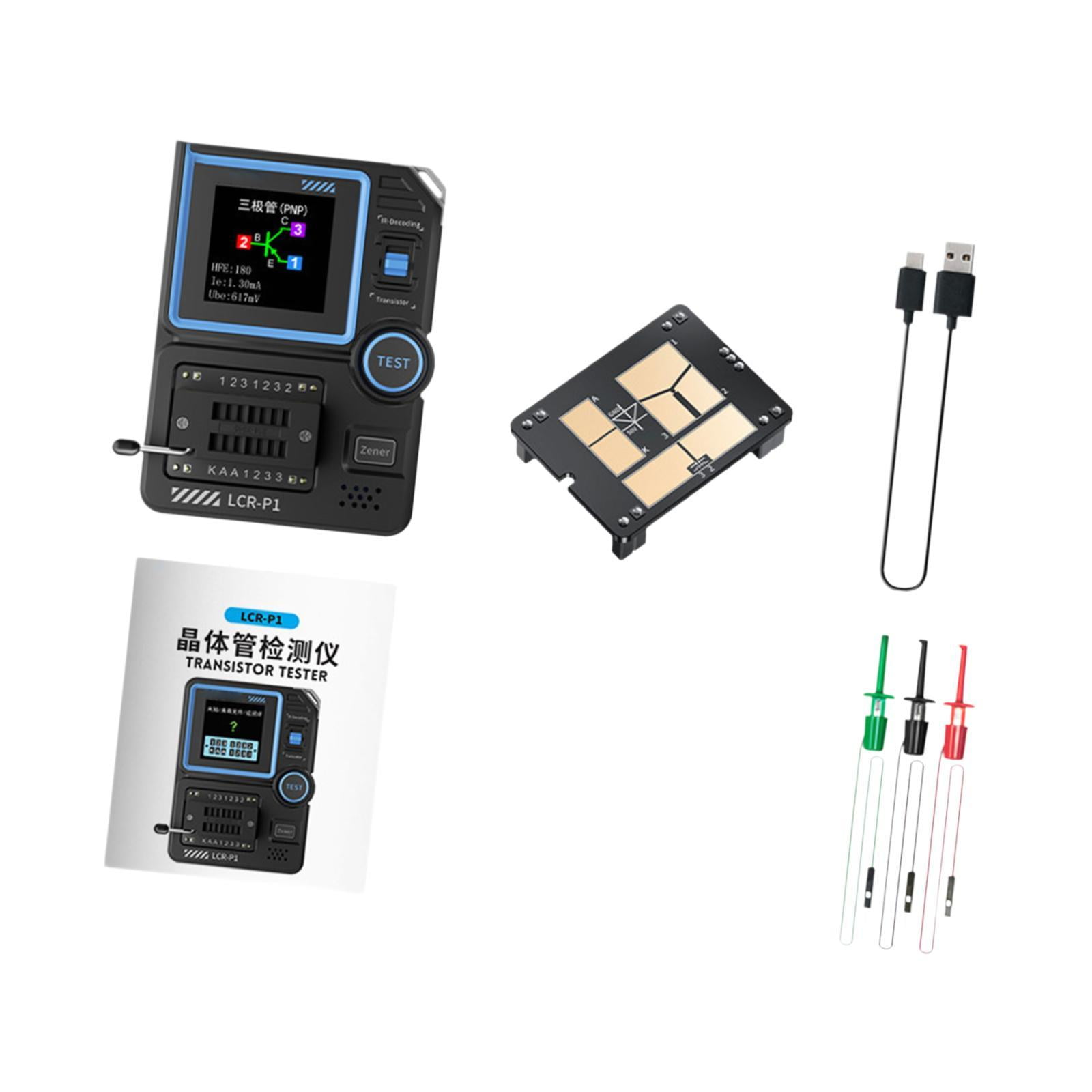 JISADER -p1 Transistor Tester 7.1x8.7x2.8cm Electronic Component Tester ...