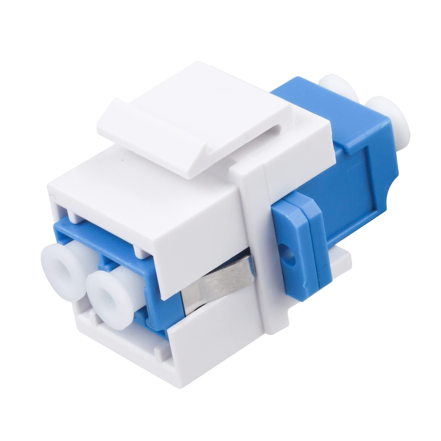 JISBEIFHA 10-Pack LC/UPC Fiber Optic Coupler Keystone Jack Modular for ...