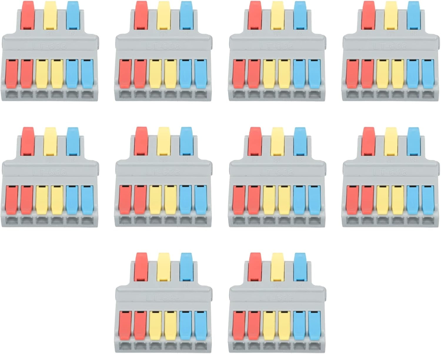 JISBEIFHA 10pcs Heat Shrink Connectors Wiring Splicing Kit Wire ...