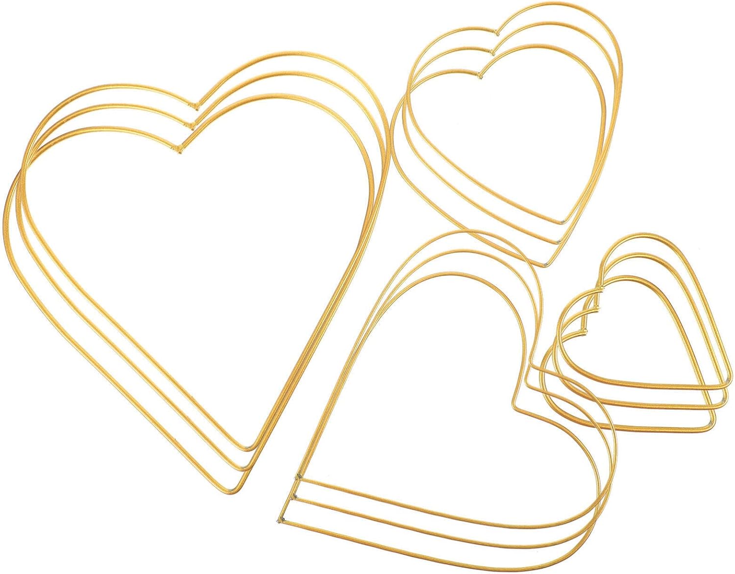 JISBEIFHA 12pcs Love Hoop Decorative Loop DIY Iron Loops DIY Iron Rings ...