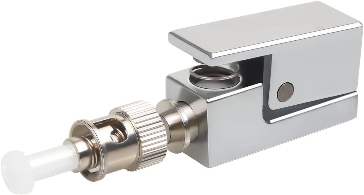 JISBEIFHA 1Pack ST Bare Fiber Optic Adapter Square Fiber Coupler ...