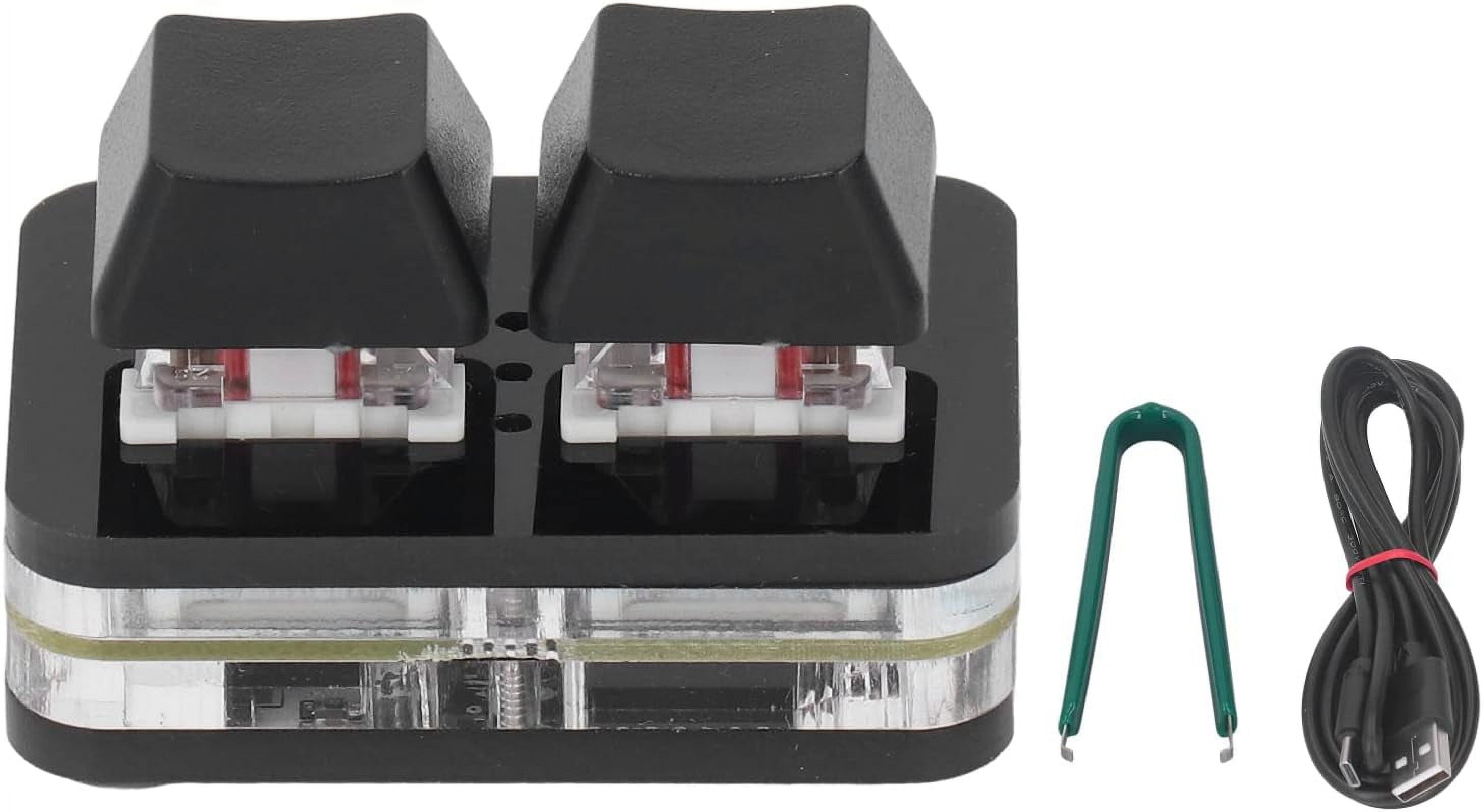 JISBEIFHA 2 Key Red Switch Keyboard,Simplified Progming for Seamless ...