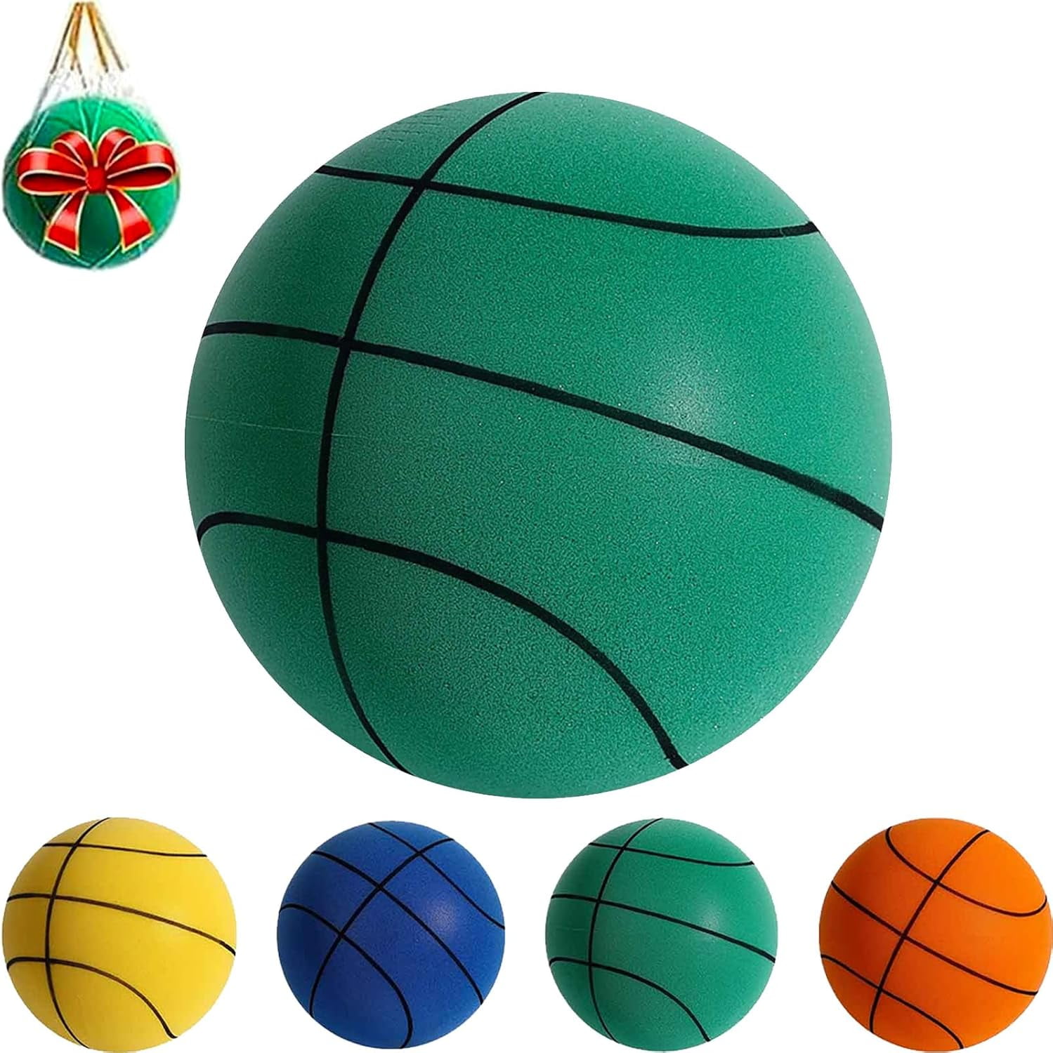 JISBEIFHA 2024 New Silent Basketball Dribbling Indoor,Upgrade Silent ...