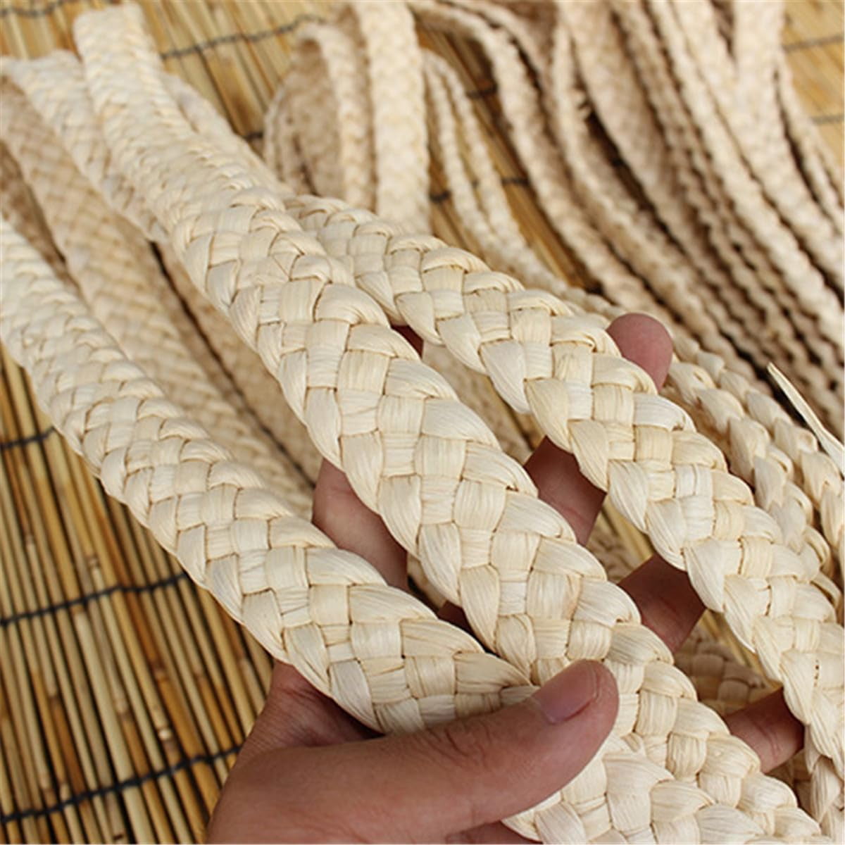 JISBEIFHA 30 Meter 5 Strand Basket Natural Materials Corn Husk Leaf ...