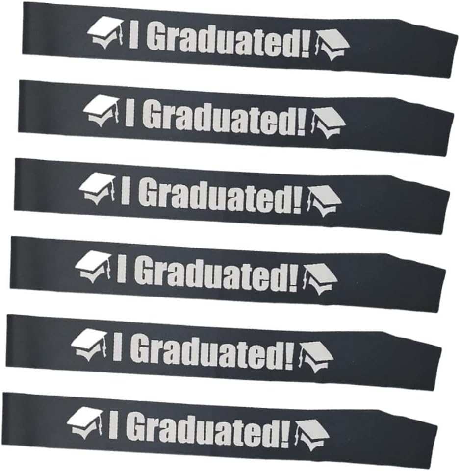 JISBEIFHA 6pcs 2022 Graduation Sash 2022 Graduation Stole Graduation ...