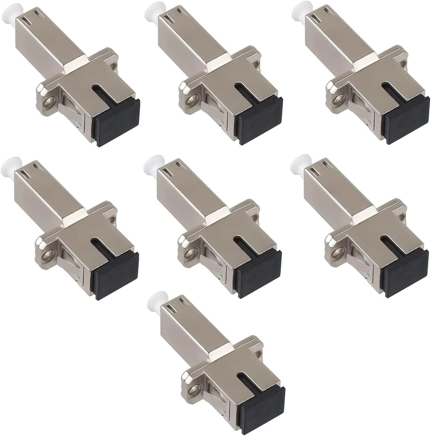 JISBEIFHA 7 Pack Singlemode LC Female to SC Female Fiber Optic Adapter ...