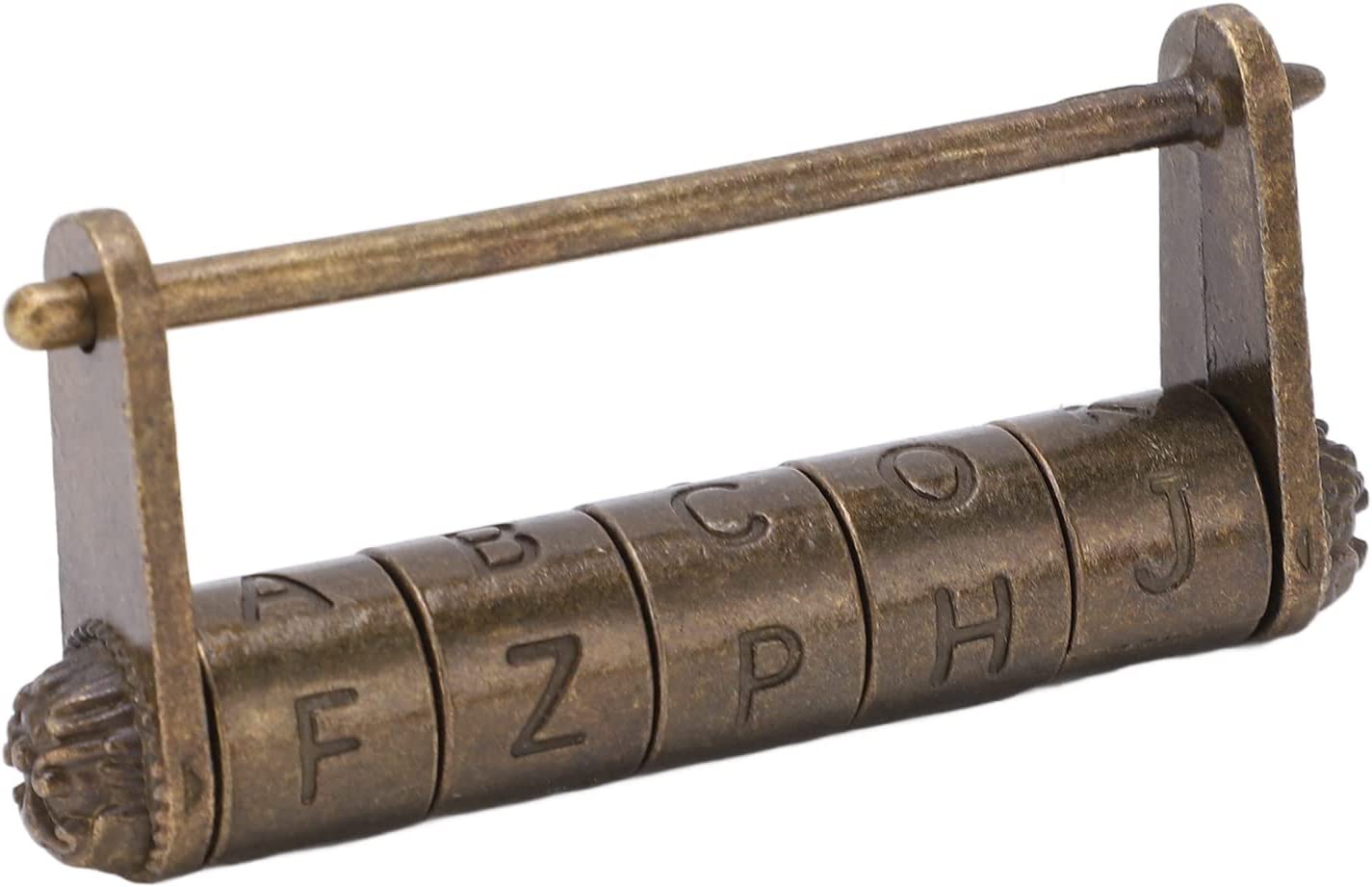 JISBEIFHA Antique Padlock Combination, Padlock With Key, Vintage Style ...