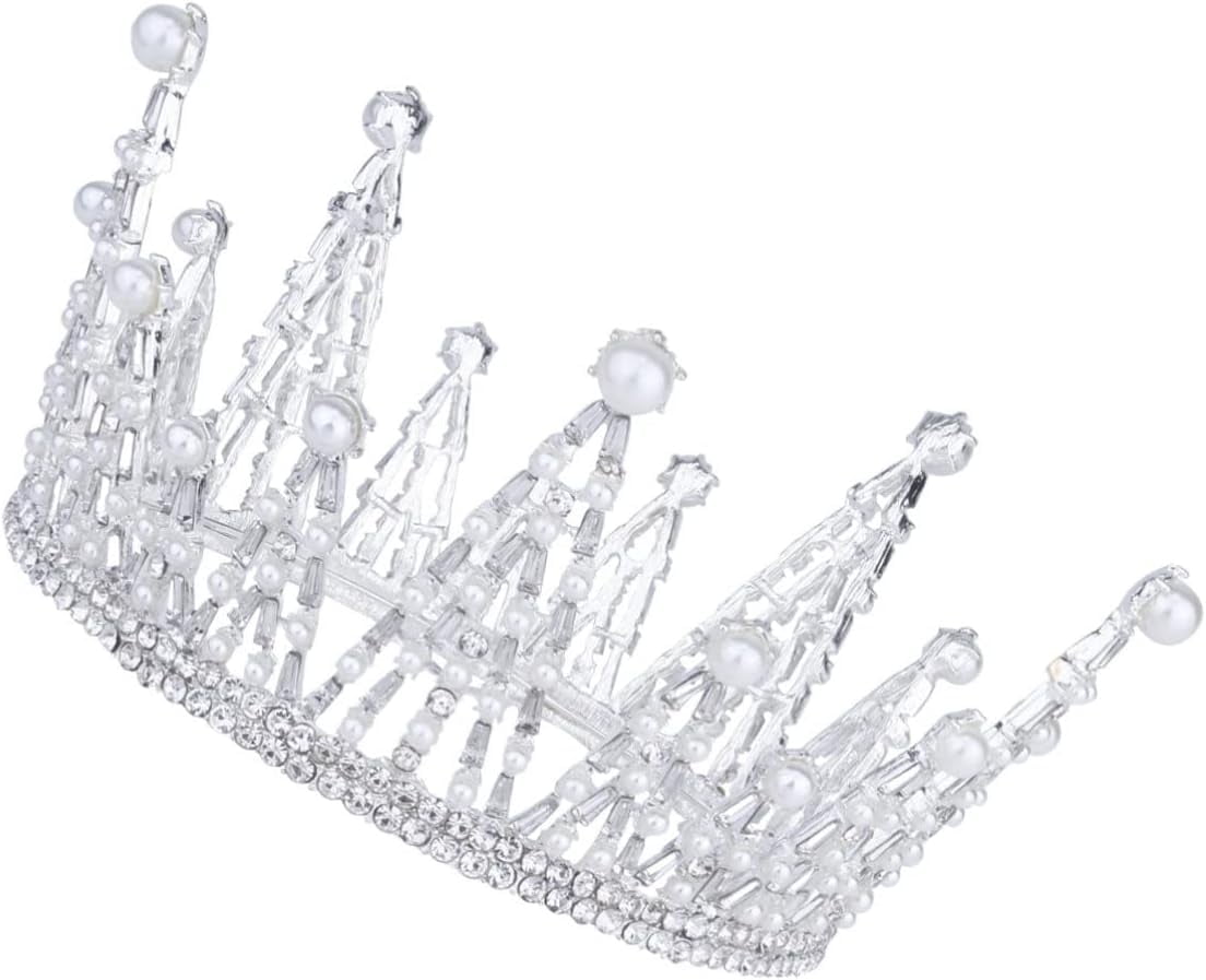 JISBEIFHA Big Crown Queen Crown Wedding Crown Jeweled Crown Decorative ...