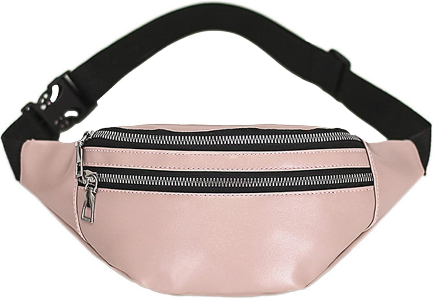 JISBEIFHA Buddy Women Faux Leather Waist Pack Fanny Bag Waterproof Belt ...